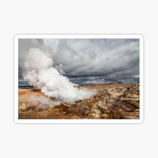 "Geothermal Area" Sticker for Sale by Ragnarsson | Redbubble