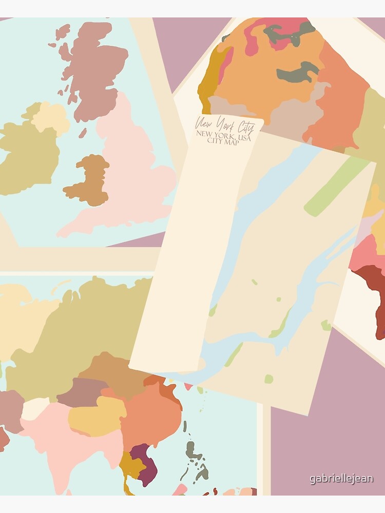"Maps" Poster for Sale by gabriellejean | Redbubble