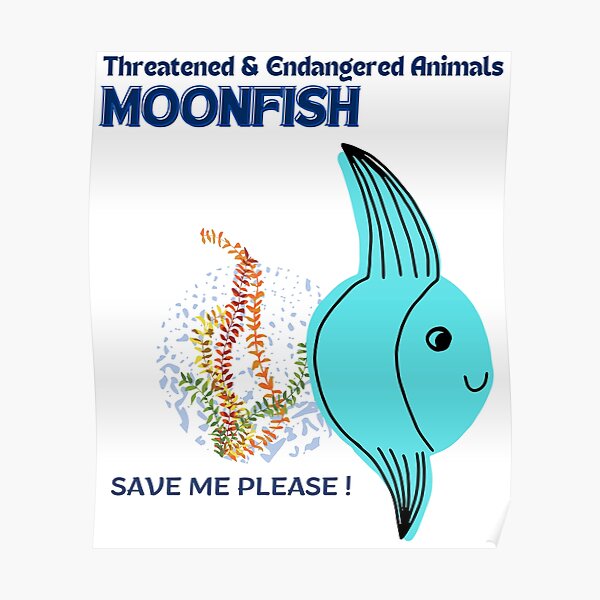 " Moonfish" Poster for Sale by yassooarts | Redbubble