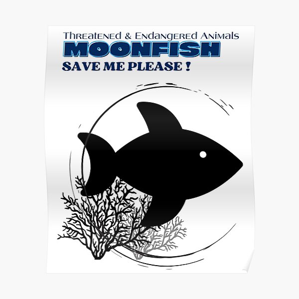 " Moonfish" Poster for Sale by yassooarts | Redbubble