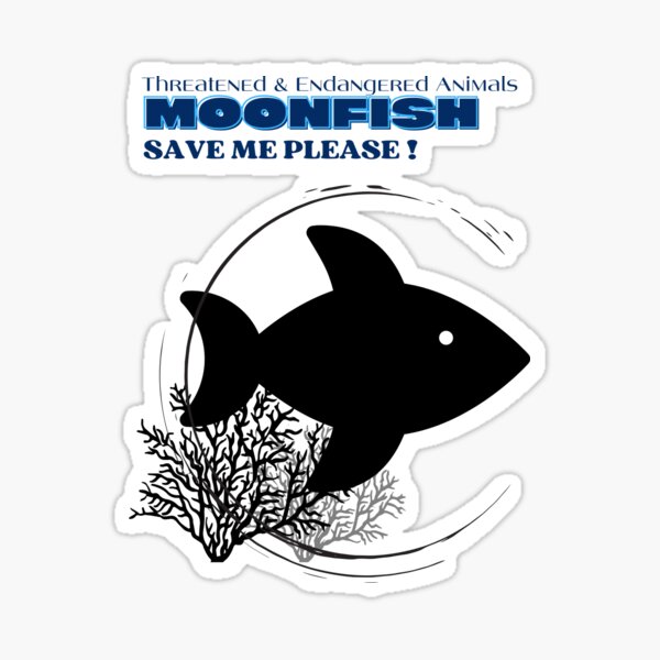 " Moonfish" Sticker for Sale by yassooarts | Redbubble