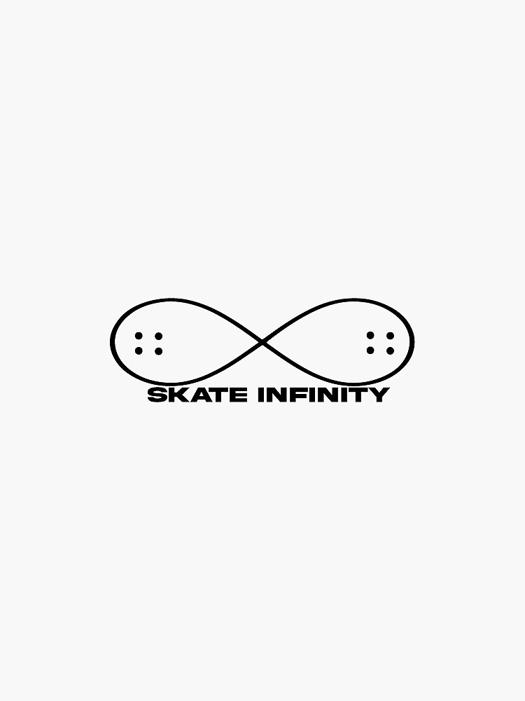 "Skate Infinity Logo" Sticker for Sale by trashvenus | Redbubble