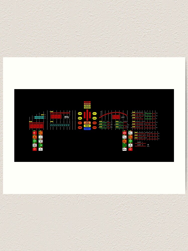 "Knight Rider - KITT Dashboard" Art Print for Sale by UnconArt | Redbubble