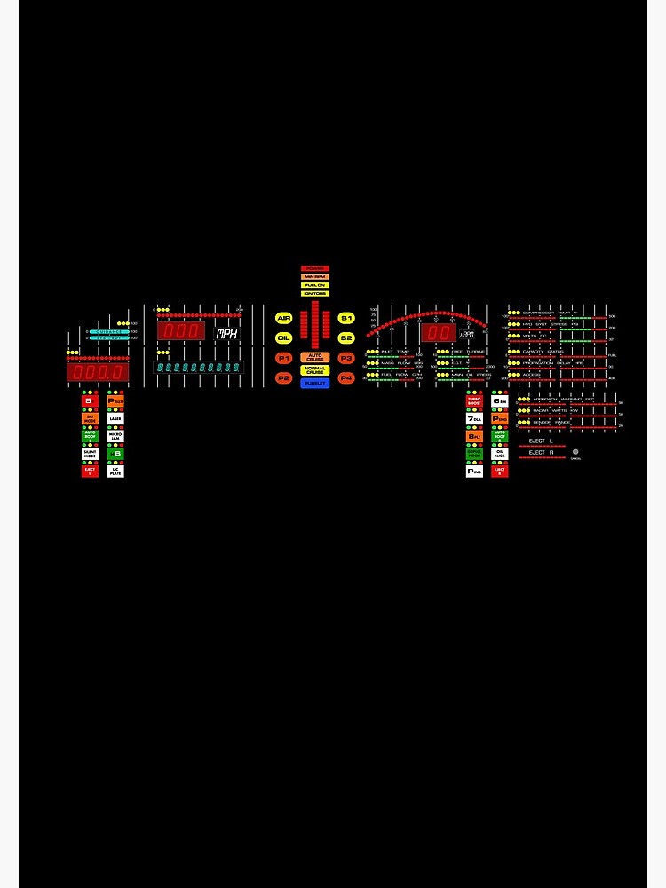 "Knight Rider - KITT Dashboard" Spiral Notebook for Sale by UnconArt ...