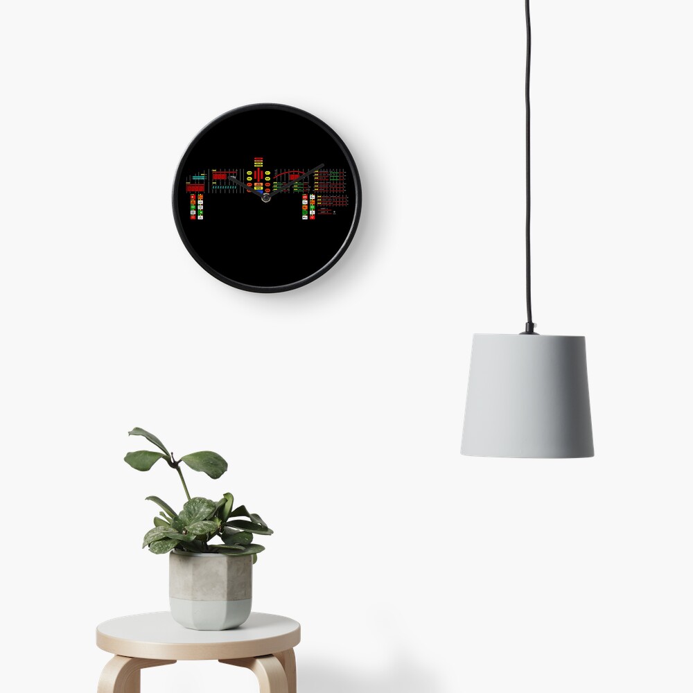 "Knight Rider - KITT Dashboard" Uhr von UnconArt | Redbubble
