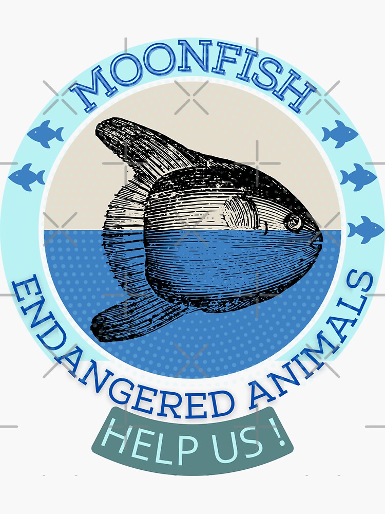 " Moonfish" Sticker for Sale by yassooarts | Redbubble