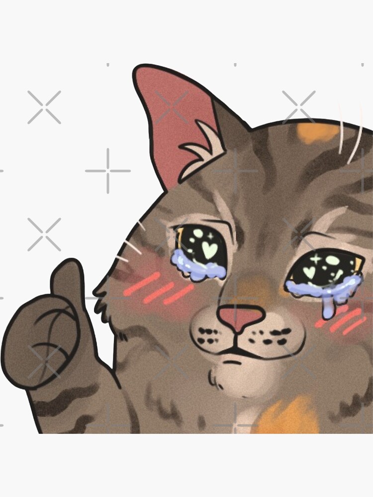 "Cartoon Polydactyl Cat Sticker featuring Clementine the Polydactyl Cat ...