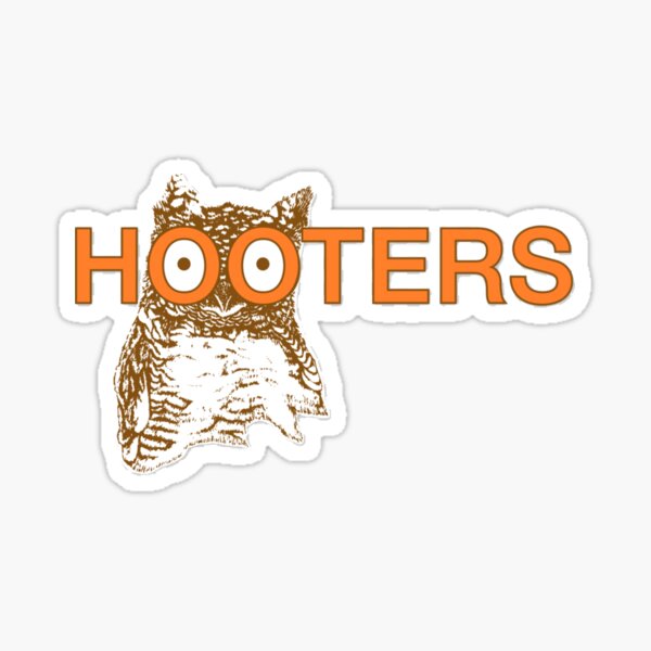 " Hooters" Sticker for Sale by james0brain | Redbubble