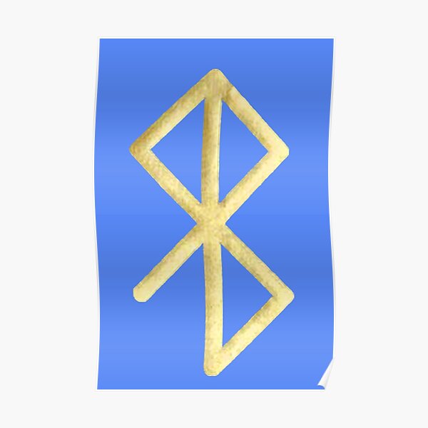 "Peace and Happiness Runic symbol" Poster for Sale by DigitalandPhoto ...