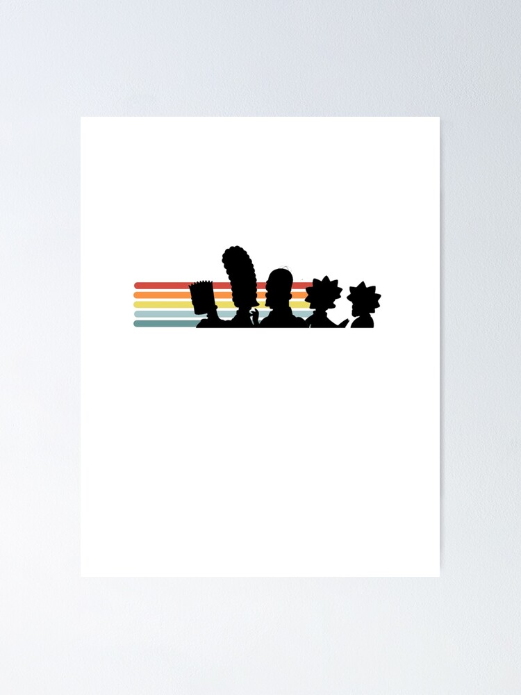 "Simpsons Family Stripe" Poster for Sale by purplepeppers | Redbubble