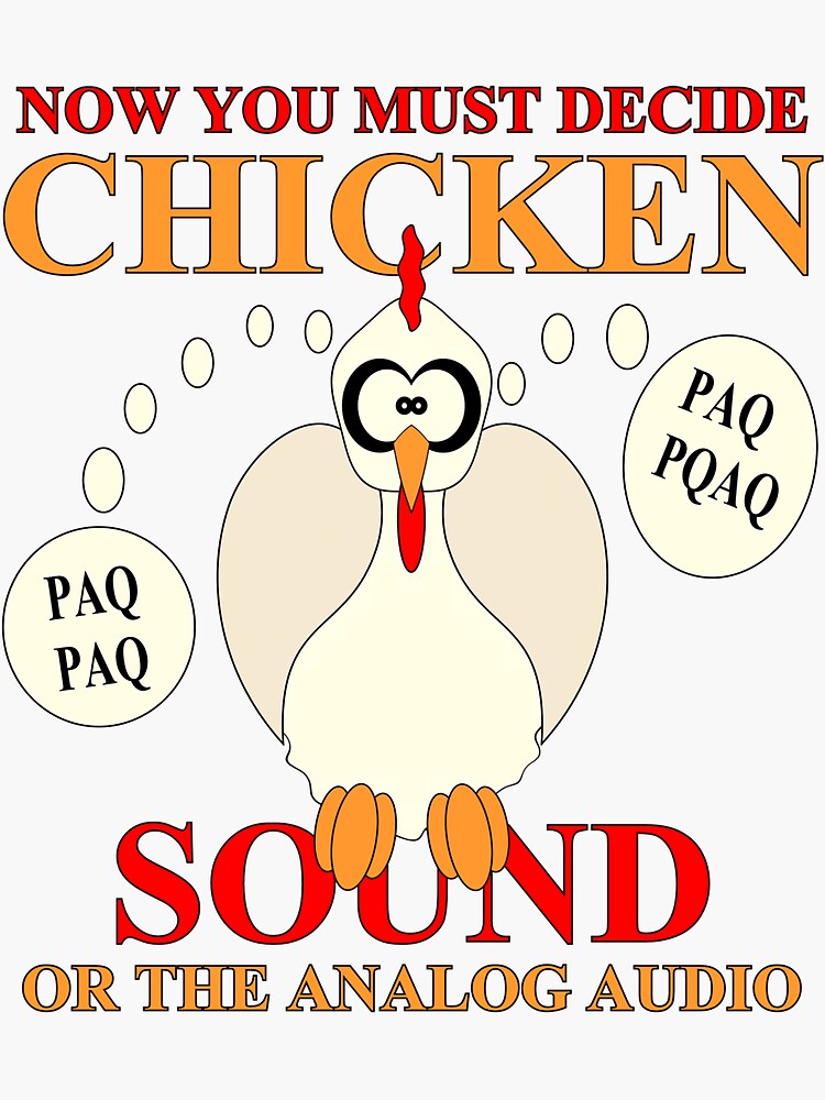 "Wonderful Chicken Sound Cartoon" Sticker for Sale by margner | Redbubble