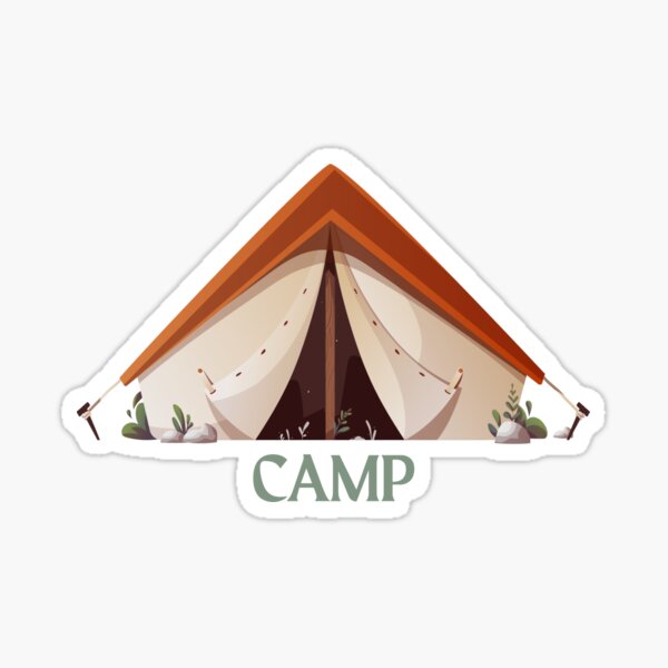 "Camp" Sticker for Sale by Nomasir | Redbubble