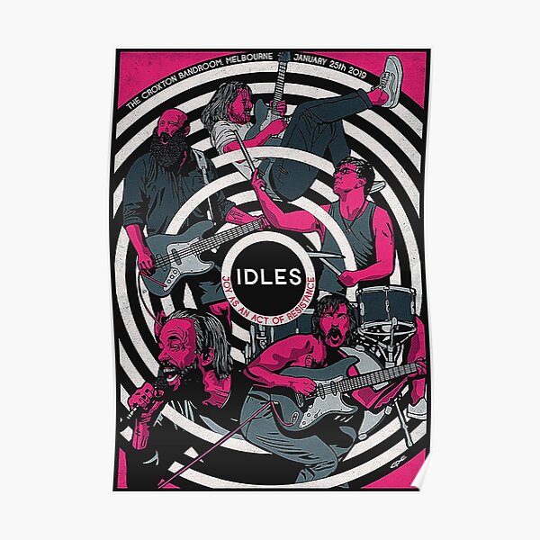 "Idles artwork - logo" Poster for Sale by alubej7 | Redbubble