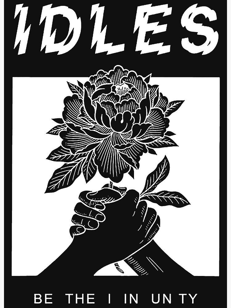 "Idles artwork - logo" Sticker for Sale by alubej7 | Redbubble