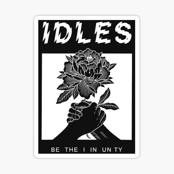"Idles artwork - logo" Sticker for Sale by alubej7 | Redbubble