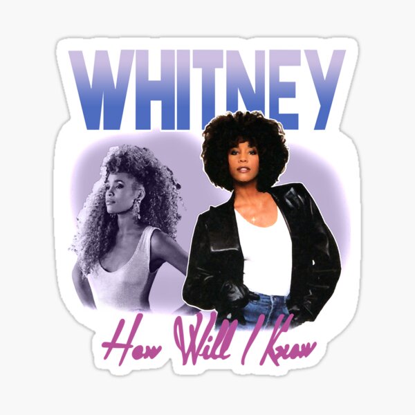 "Vintage Whitney Houston T-Shirt" Sticker for Sale by minderkrohy ...