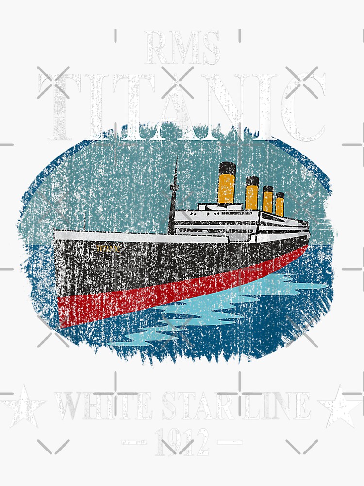 "RMS TANIC White Star Line Cruise Ship 1912 Boys Girls Kids T-Shirt ...