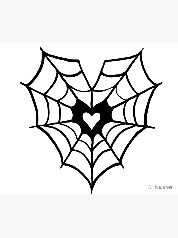 "Spider Web Heart" Poster for Sale by M-Nehmer | Redbubble