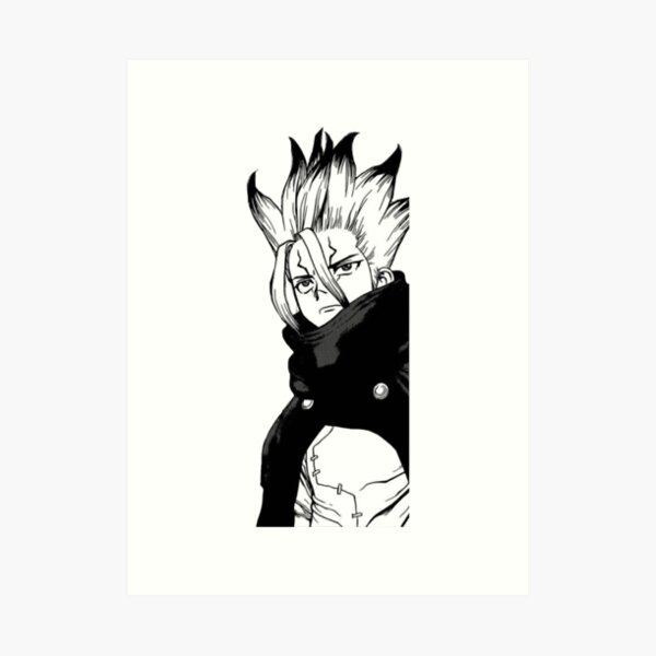 "Beautiful Model Senku Ishigami Dr Stone Anime" Art Print for Sale by ...
