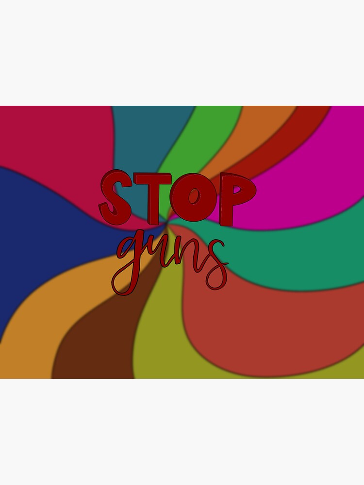 "Stop gun violence " Sticker for Sale by emmadan | Redbubble