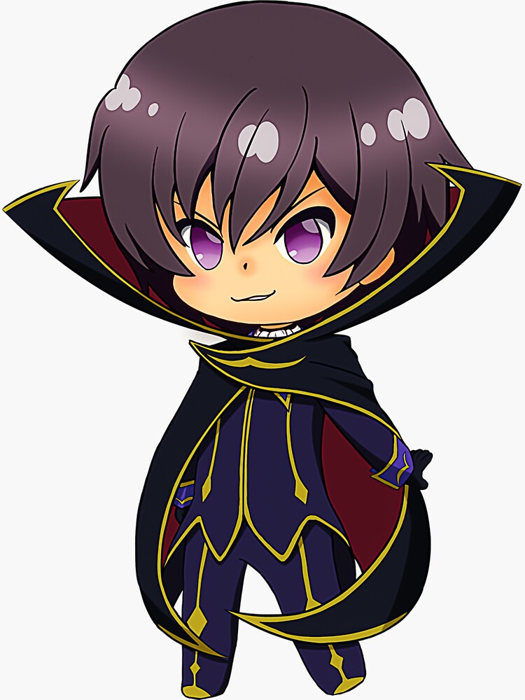 "Code Geass Chibi Lelouch SCode Geass Code Geass" Sticker for Sale by ...