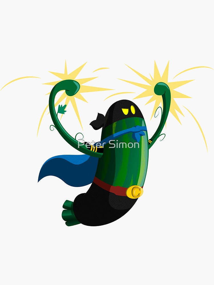 "Captain Courgette - Veggielantes" Sticker for Sale by ThePeterSimon ...