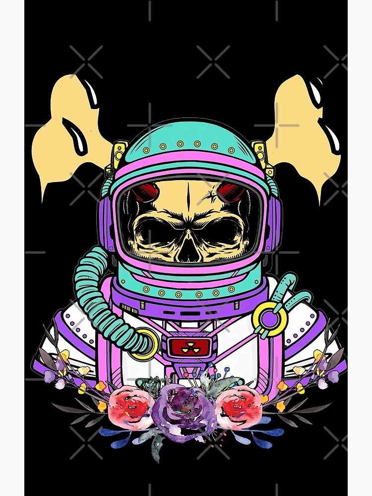 "Skull astronaut" Poster for Sale by ADABDERRAHIM | Redbubble
