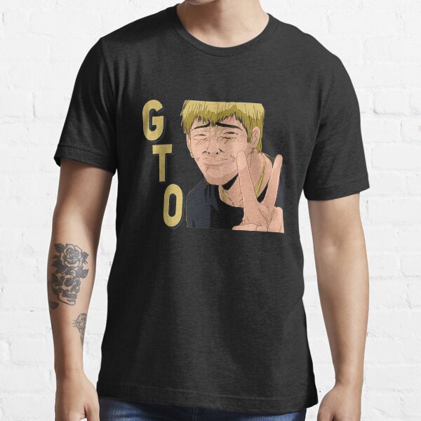 "Great Teacher Onizuka GTO Peace sign Aesthetic" T-shirt for Sale by ...