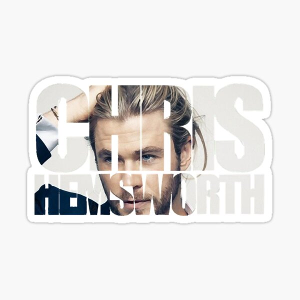 "Chris Hemsworth " Sticker for Sale by CoreyBrow29890 | Redbubble