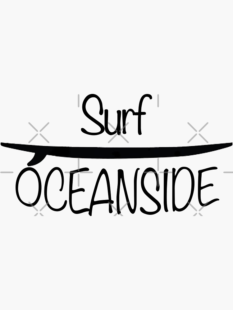 "SURF OCEANSIDE - The Summer Surf Club" Sticker for Sale by ...