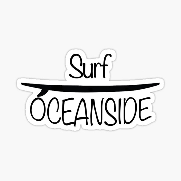 "SURF OCEANSIDE - The Summer Surf Club" Sticker for Sale by ...