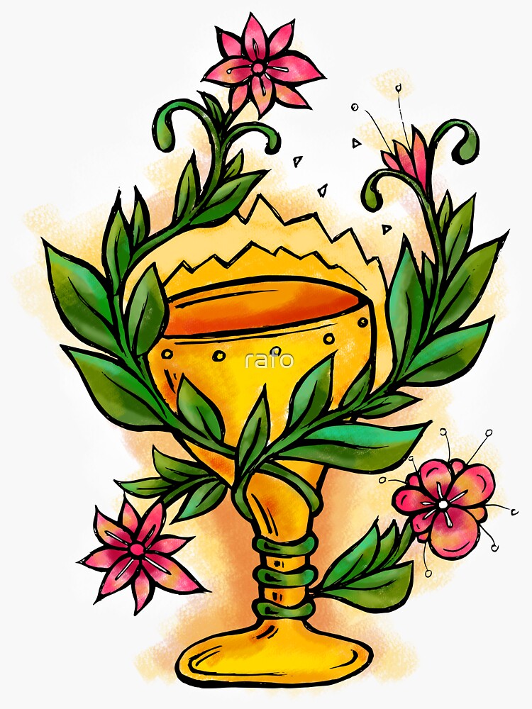 "The holy grail" Sticker for Sale by rafo | Redbubble