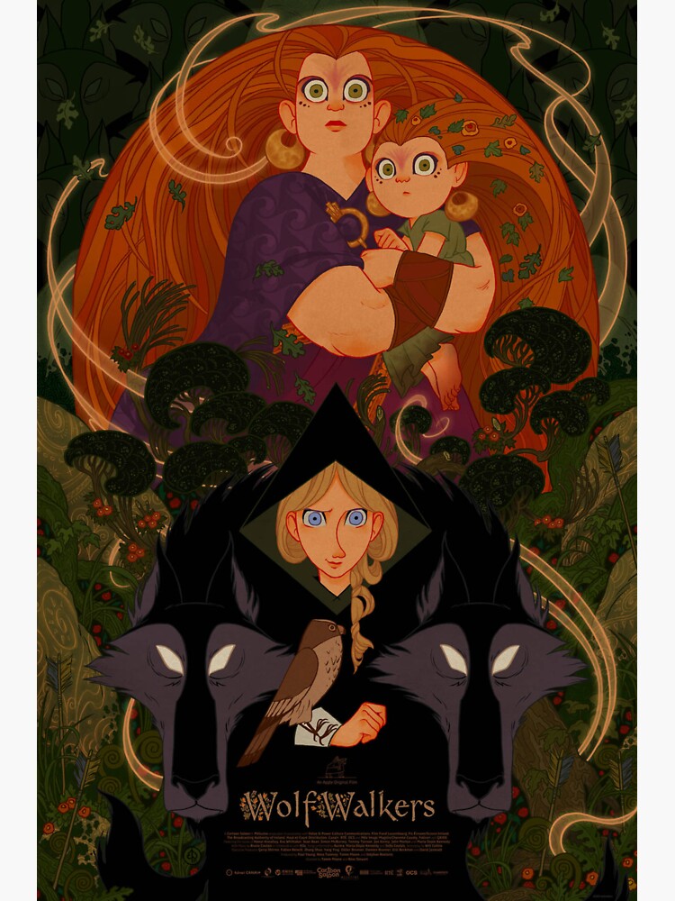 "Wolfwalkers" Sticker for Sale by utleyaisha | Redbubble