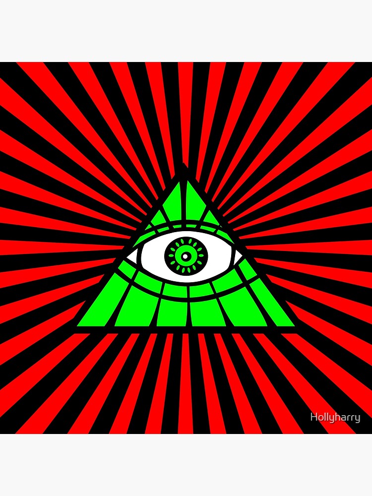 "All Seeing Eye, psychedelic, conspiracy eye, secret symbol, Illuminati ...