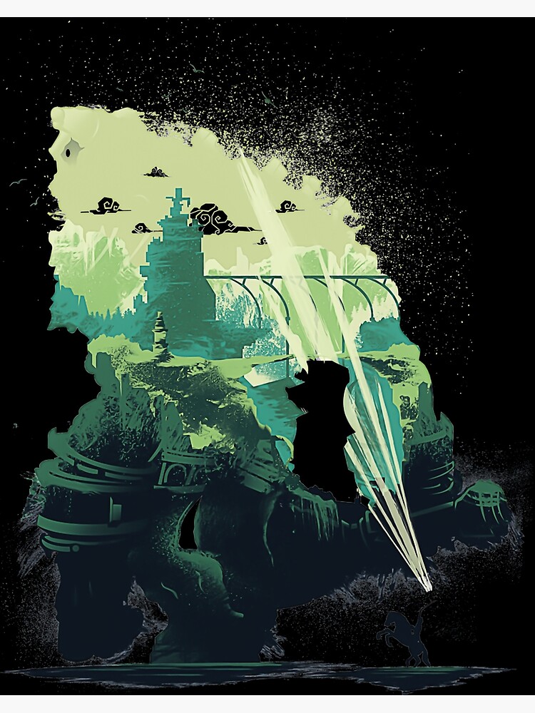 "Shadow Of The Colossus Colossal World" Art Board Print for Sale by ...