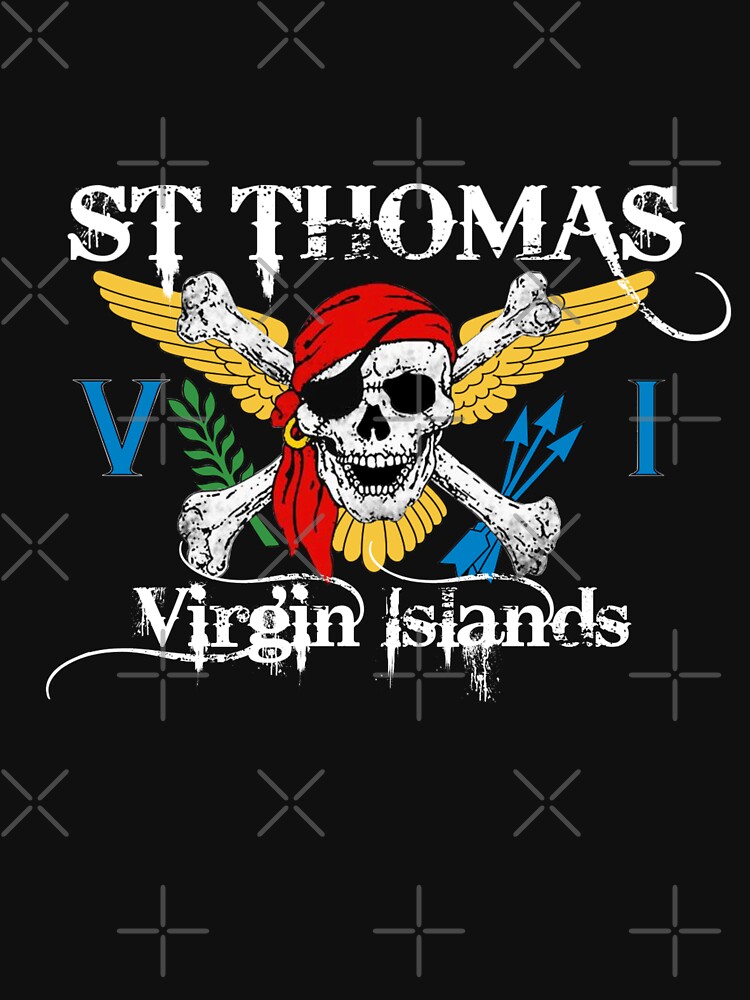 "St. Thomas Virgin Islands - Pirate Flag" T-shirt for Sale by marquet65 ...