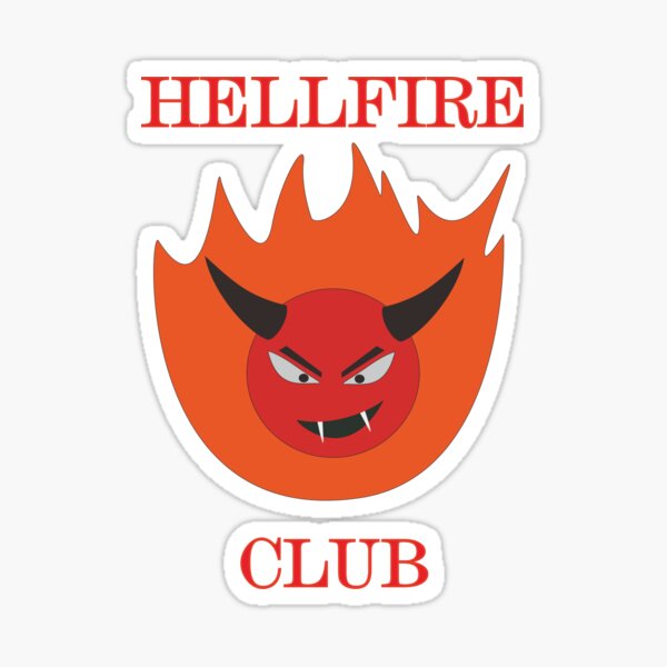 "HELLFIRE CLUB" Sticker for Sale by nosirora | Redbubble