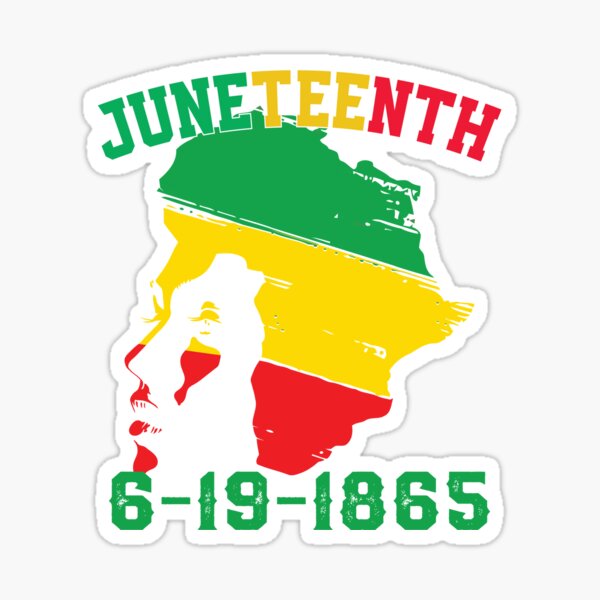 "Juneteenth 6-19-1865 Memorial and Holiday" Sticker for Sale by ...