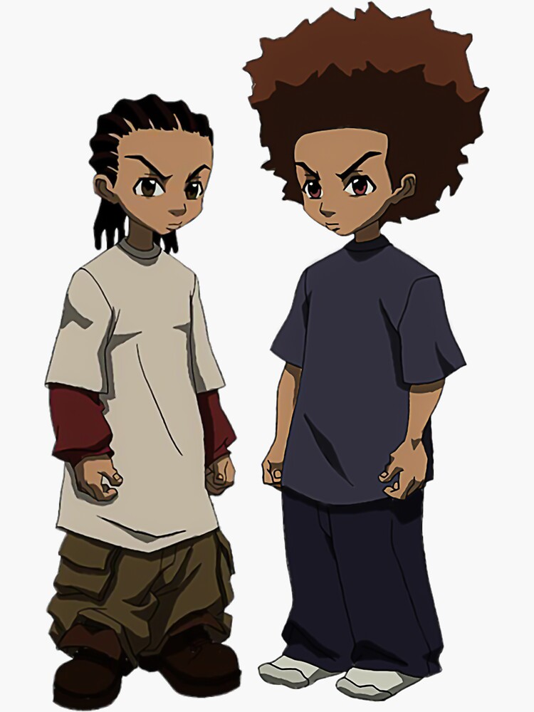 "The Boondocks Huey and Riley Freeman RIP Grandpa Freeman" Sticker for ...