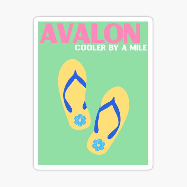 "AVALON" Sticker for Sale by juliasantos5 | Redbubble