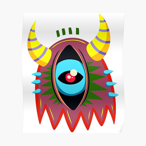 "one eye character" Poster for Sale by thebaig | Redbubble