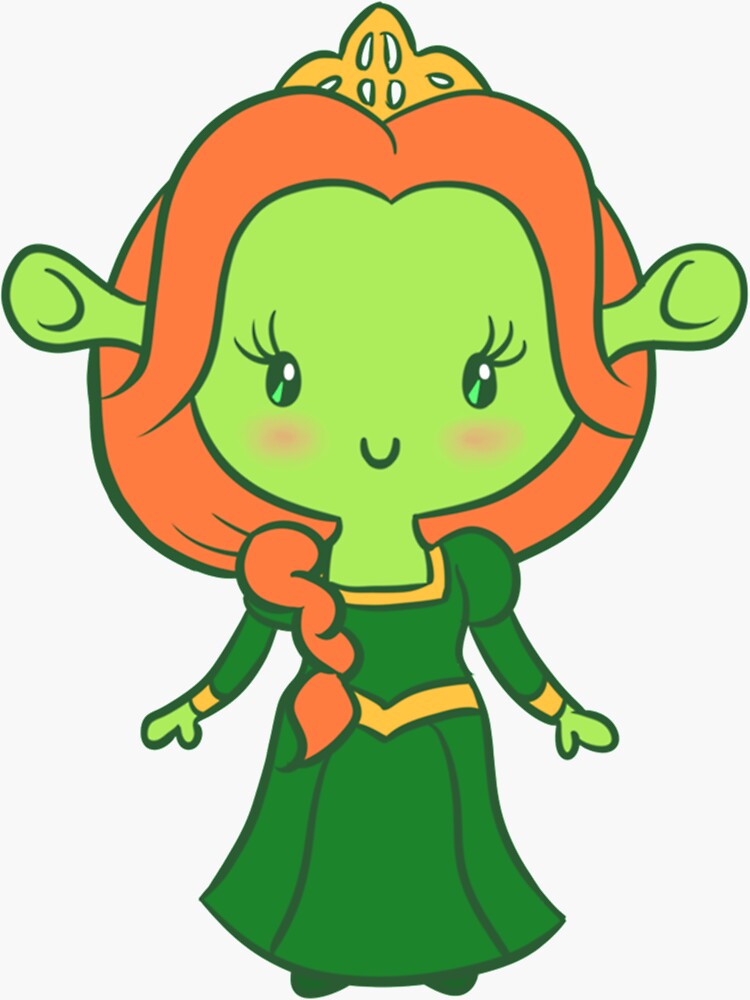 "Fiona Princess Kawaii Chibi Essential" Sticker for Sale by ...