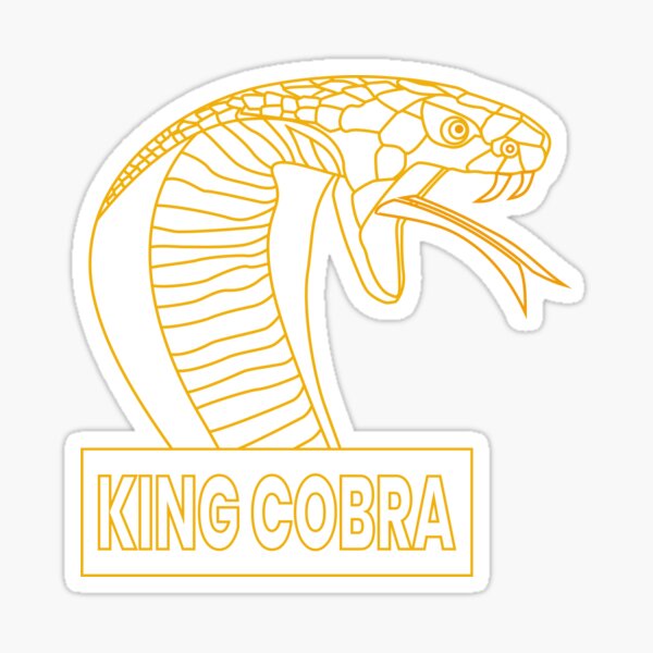 "KING COBRA" Sticker for Sale by AMWdesign1 | Redbubble