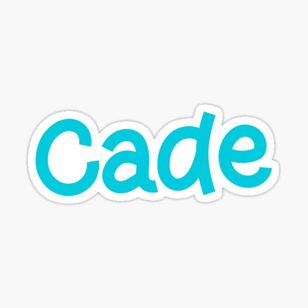 "Cade, Funny Cool Best color art" Sticker for Sale by artdragongift ...