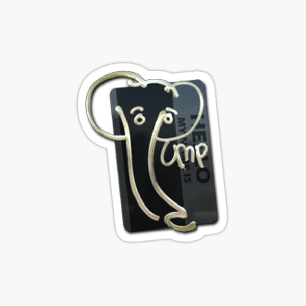 "Hello ump gold" Sticker for Sale by Amigo6549 | Redbubble