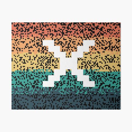 "Letter X Retro Pixel First Letter Personal Name X" Art Board Print for ...