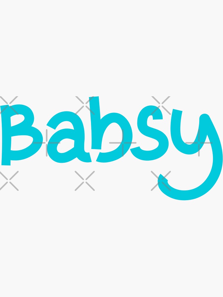 "Babsy, Funny Cool Best color art" Sticker for Sale by artdragongift ...
