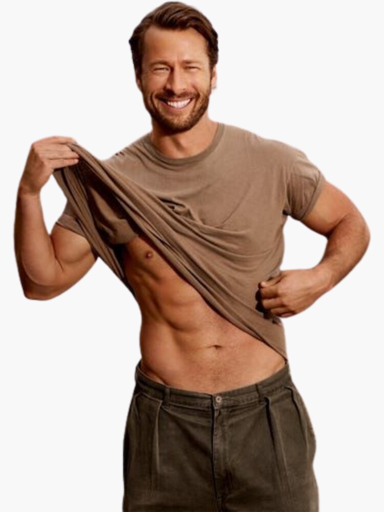 "Glen Powell Smile" Sticker for Sale by inspiredtiger | Redbubble