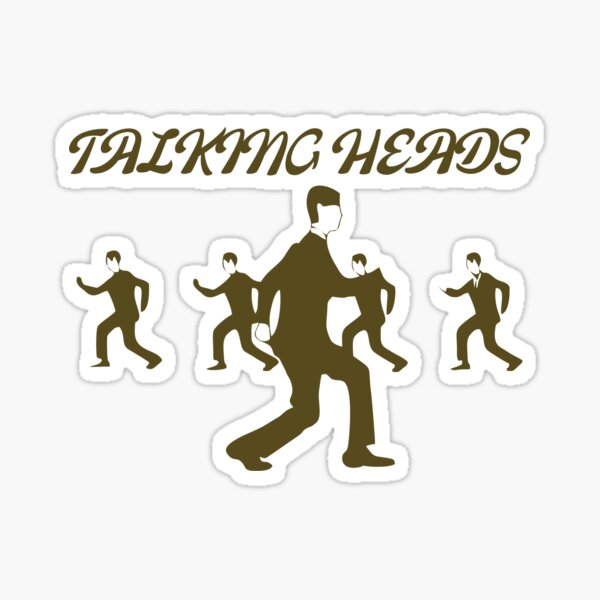 "Talking Heads Band" Sticker for Sale by Madei | Redbubble