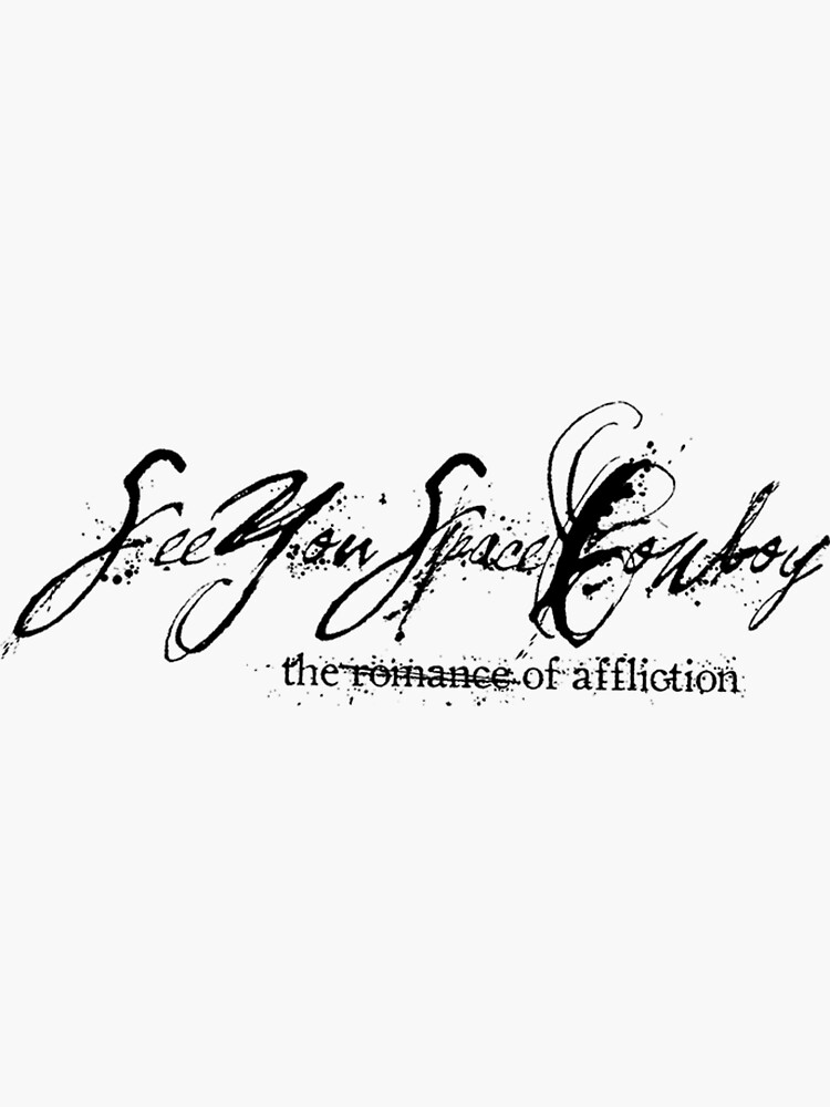 "Seeyouspacecowboy Logo and Romance Of Affliction Album name in White ...